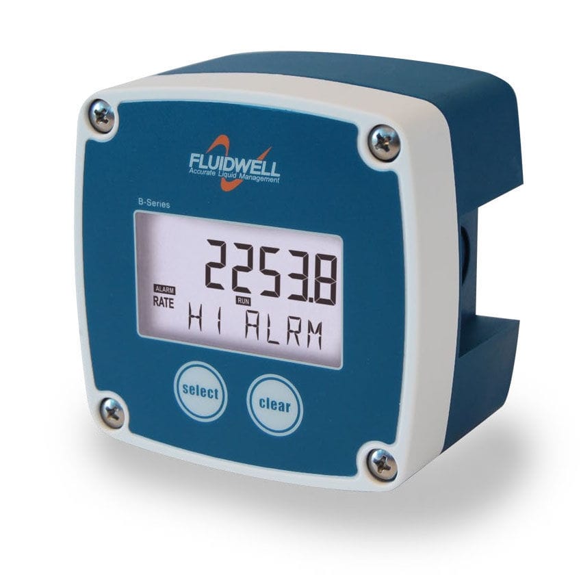 Flow monitor with indicator-totalizer - B-Alert - Fluidwell bv - with pulse output / ATEX / IP65