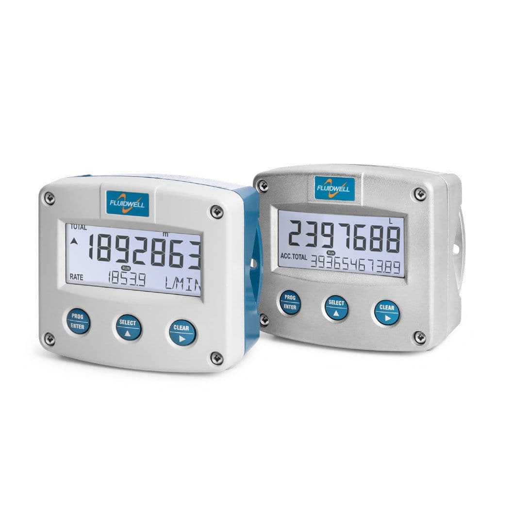 Rate indicator totalizer - F012 - Fluidwell bv - flow / digital / wall ...