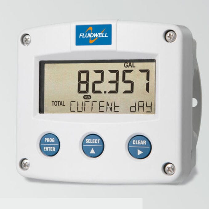 Rate indicator totalizer - F103 - Fluidwell bv - flow / with integrated data logger / loop-powered