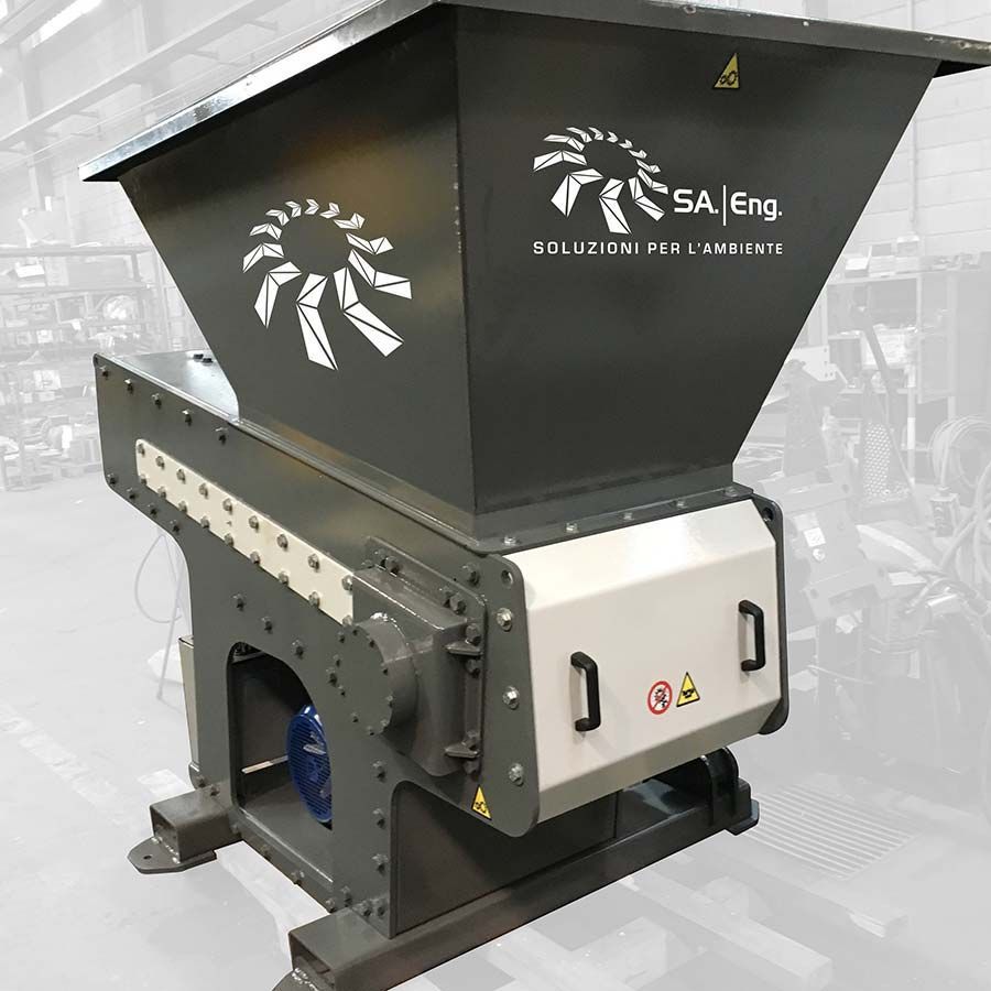 Primary shredder - SA1 1000 - SA Eng - single shaft / for waste / compact