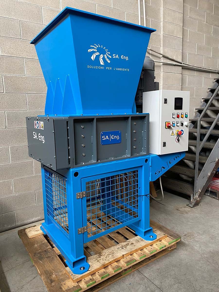 Primary shredder - SA2 850 - SA Eng - two-shaft / for waste / compact