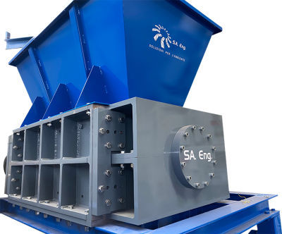 Primary shredder - SACR1 2000 - SA Eng - single shaft / for waste ...