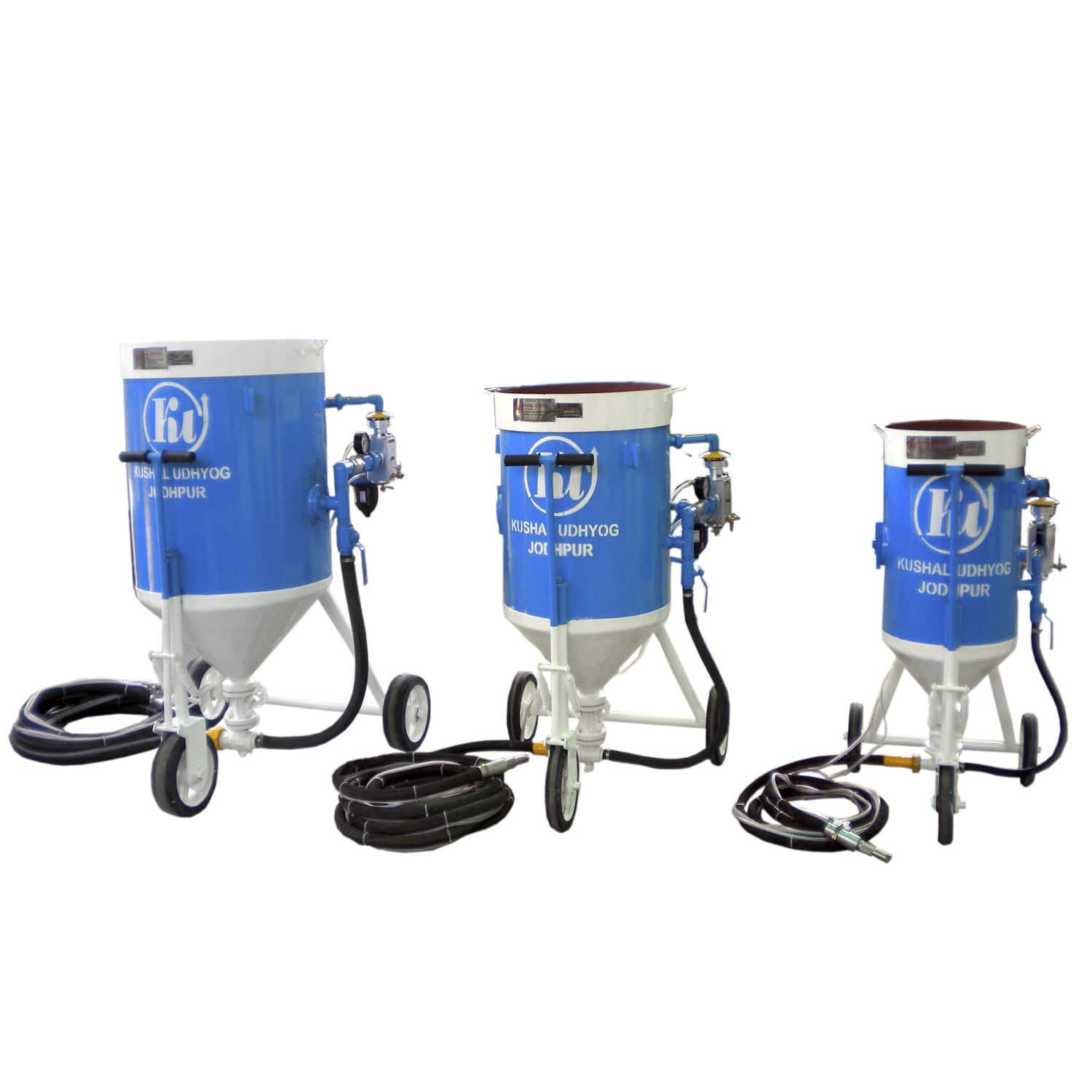 Manual sandblasting machine - KU PORT series - Kushal Udhyog - pressure ...