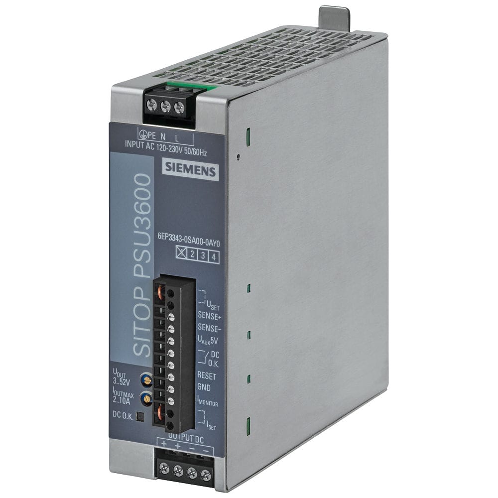 DIN rail power supply - SITOP PSU3600 - Siemens Power Supplies - AC/DC ...