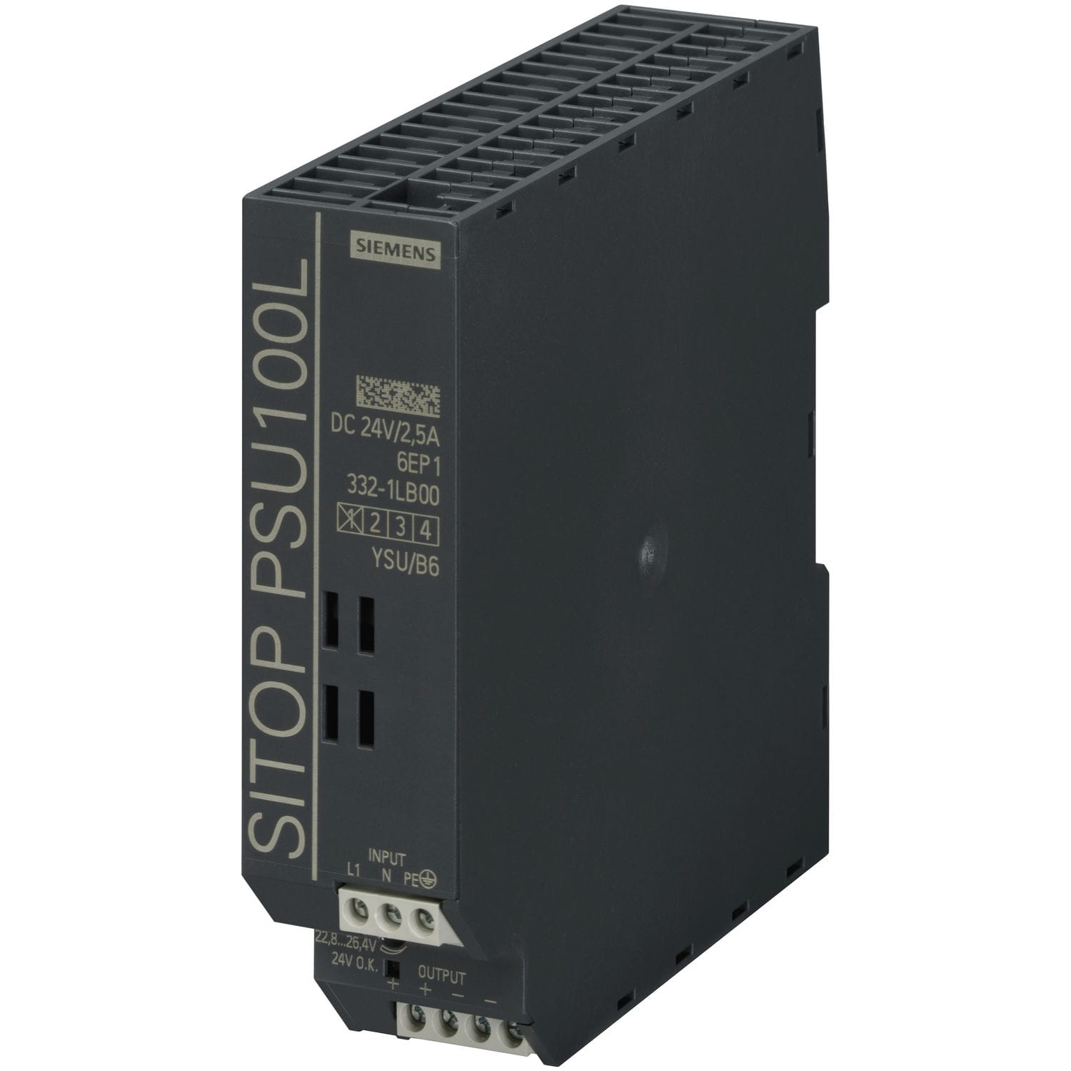 DIN rail power supply - SITOP PSU100L - Siemens Power Supplies - AC/DC ...