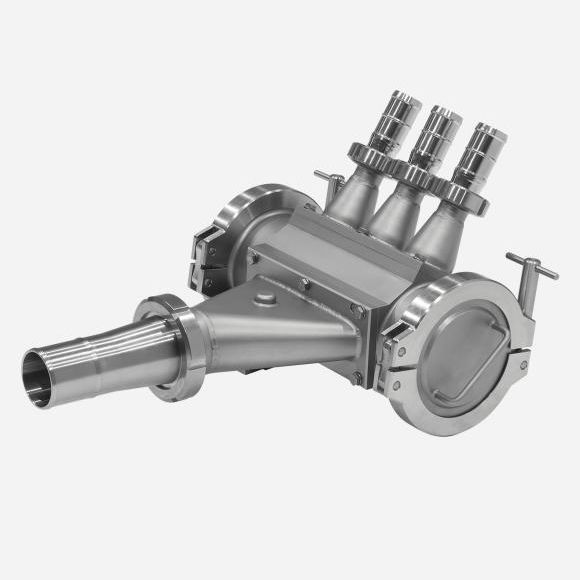 Multi-channel flow divider - REX-Technologie GmbH & Co. KG - stainless ...