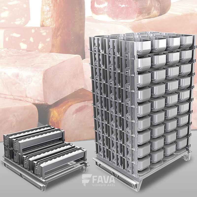 Ham food mold - Fava Giorgio Axel s.r.l. - for meat / stainless steel