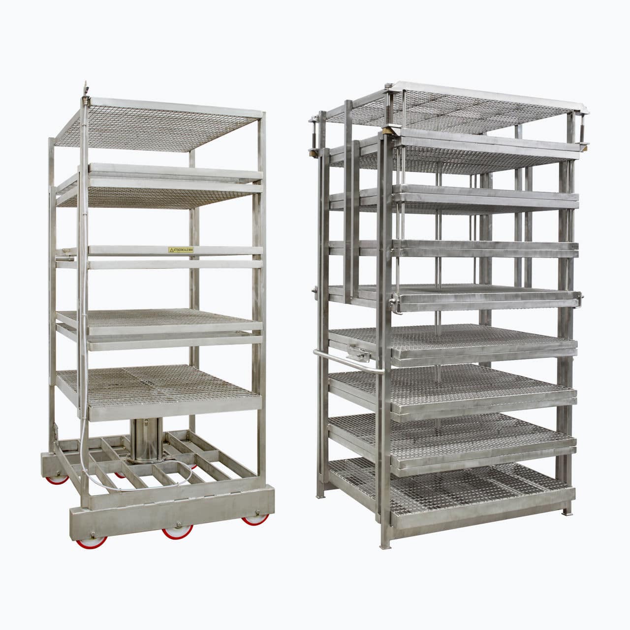 Rack for the food industry - Inox Meccanica S.p.A. - mobile / stainless ...
