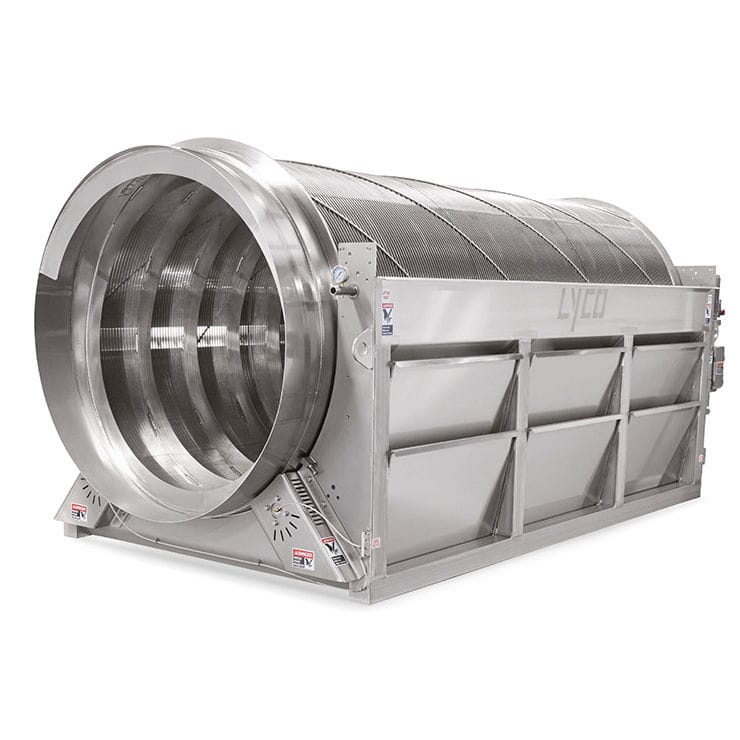 Drum screen - Lyco Manufacturing, Inc. - rotary / for wastewater treatment