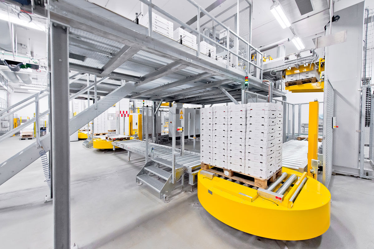 Layer palletising system - Maschinenbau Helmers GmbH - gantry ...
