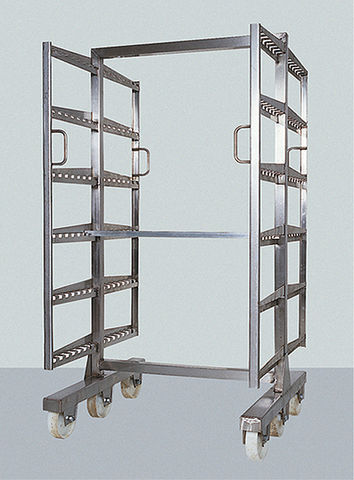 Smokehouse trolley - Mauting s.r.o. - transport / metal / shelf