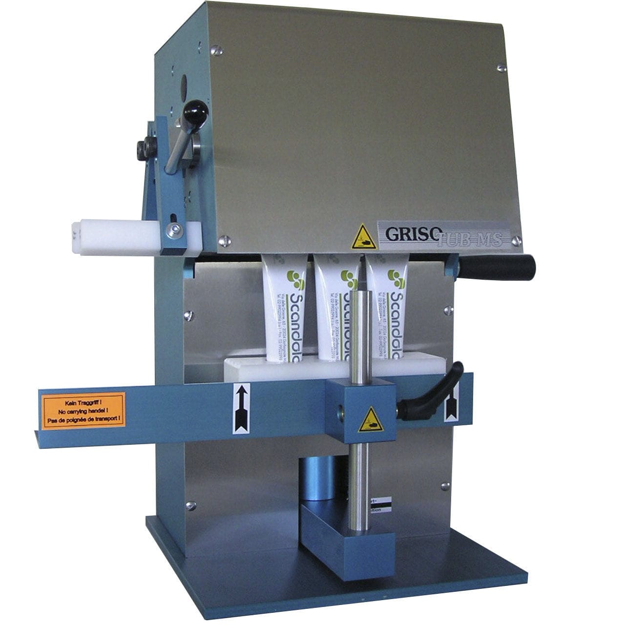 Metal tube crimping machine - GRISOTUB MS - GRISO TEC GmbH - semi-automatic