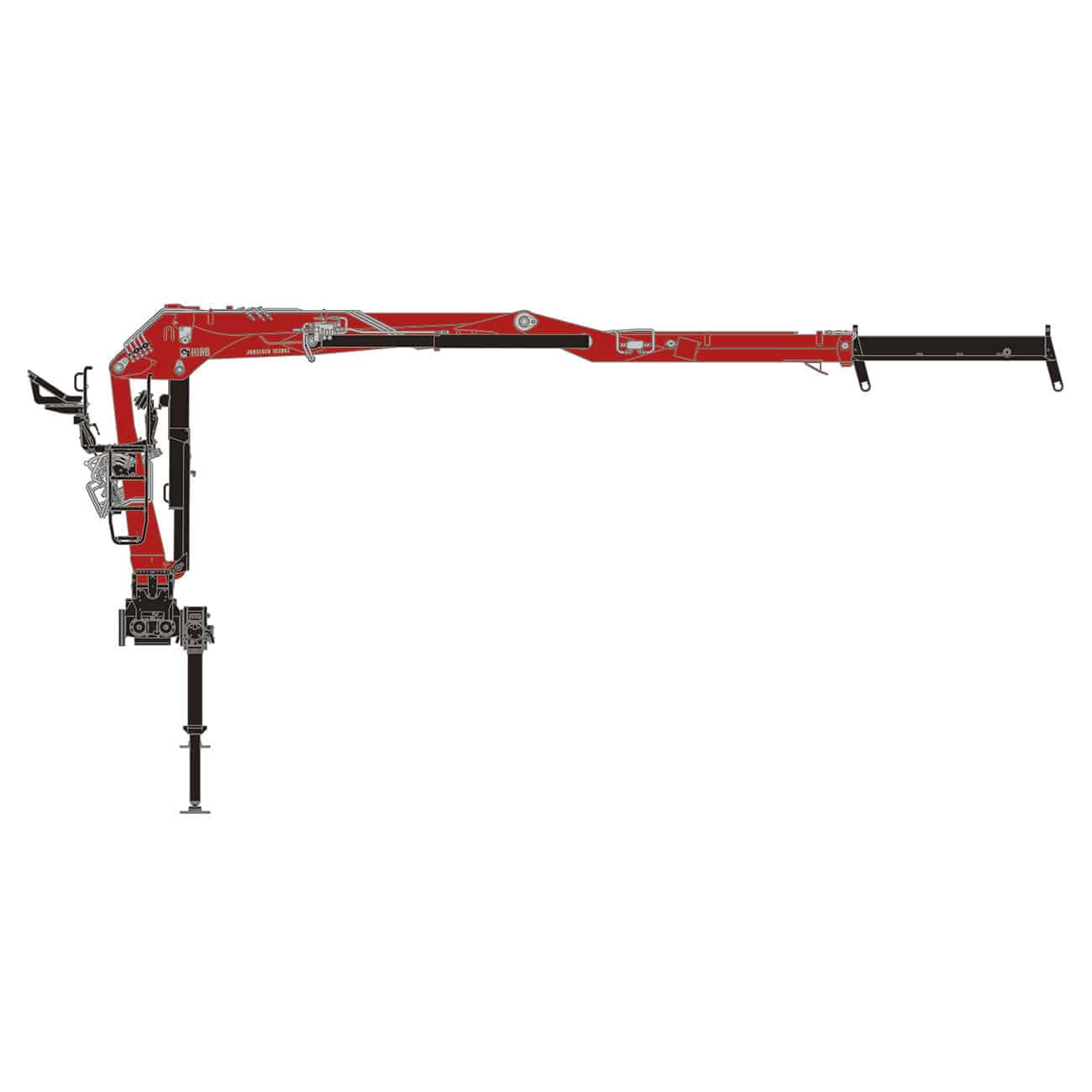 Truck-mounted crane - 1620RZ series - Hiab - boom / for handling waste ...