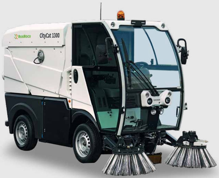 Battery-powered sweeper - CITYCAT 1300 - Ros Roca - street / compact