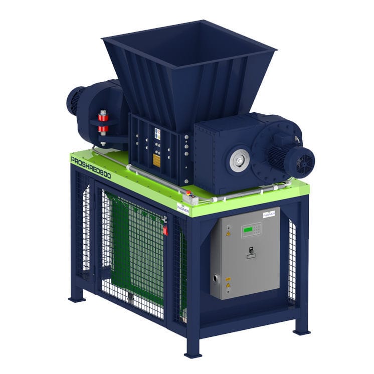 Primary shredder - PROSHRED 800 - Wagner Maschinenbau GmbH - two shaft ...
