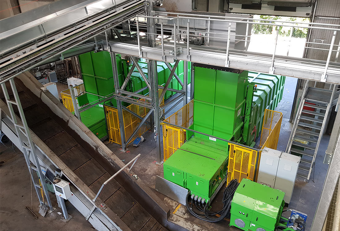 Paper compactor - STP series - Werner & Weber GmbH - stationary / for ...