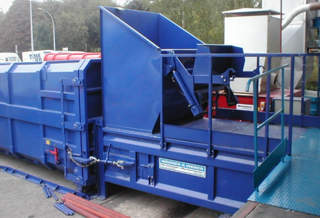 Paper compactor - STP-K series - Werner & Weber GmbH - stationary ...