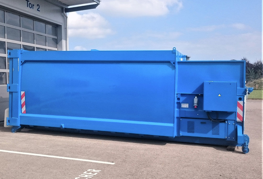 Stationary waste compactor - MSV series - Werner & Weber GmbH - screw