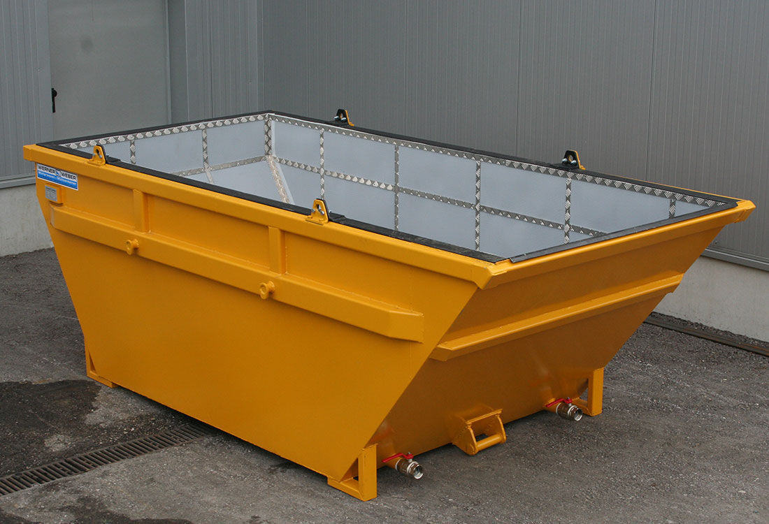 Waste self-dumping hopper - SEM series - Werner & Weber GmbH - debris ...