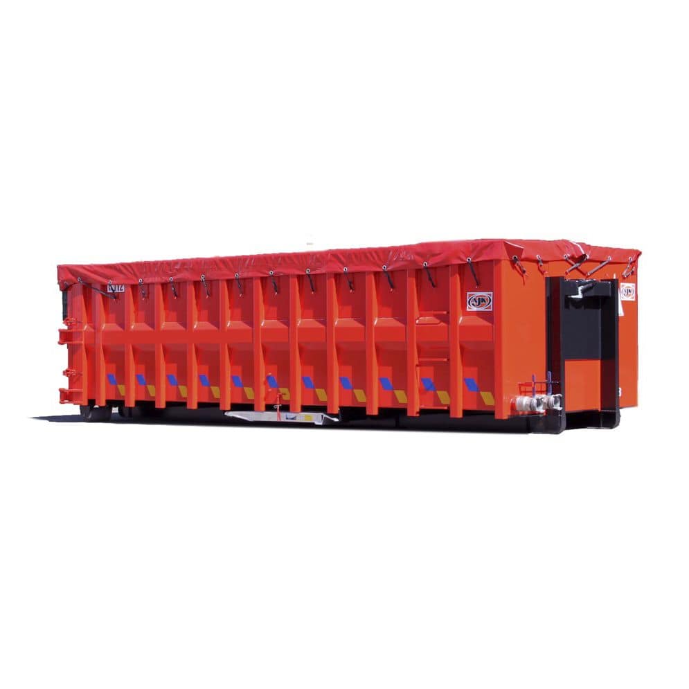 Metal waste container - 010x series - AJK NV - industrial waste / with ...