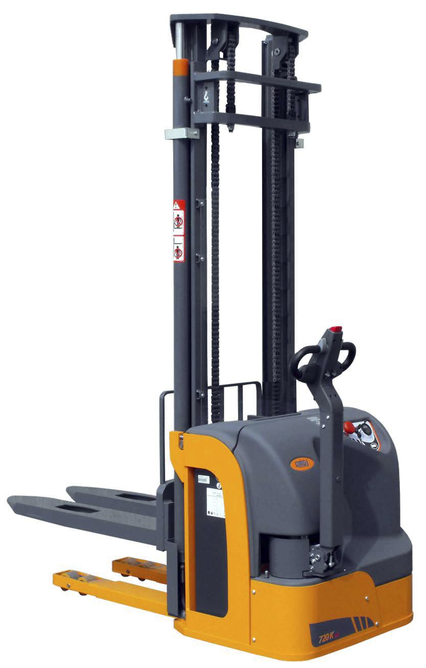 Electric stacker truck - 720 K ac - OMG S.p.A. - walk-behind / pallet ...