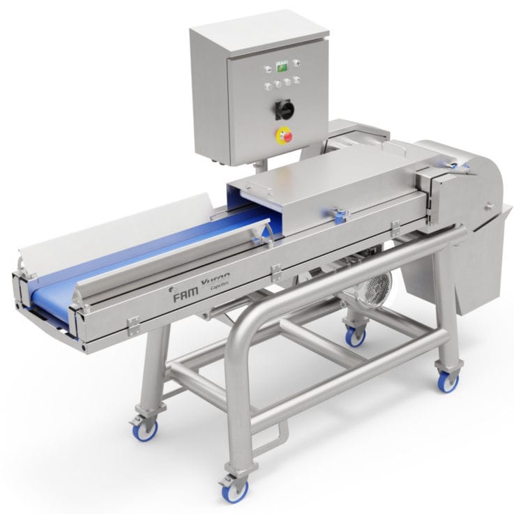 Vegetable food cutting machine - Yuran Capcitec - FAM nv - for fruit ...