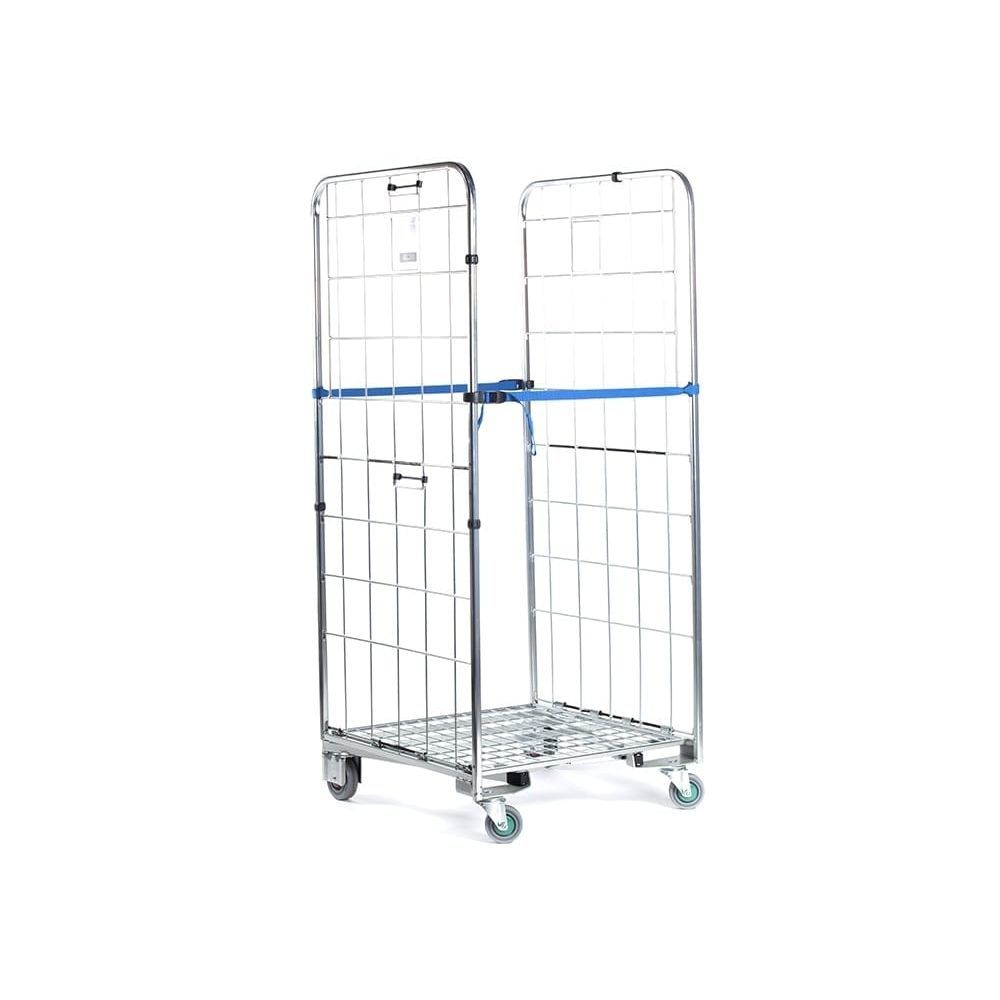 2-panel roll cage container - H-frame Compactainer® - K. Hartwall Ltd