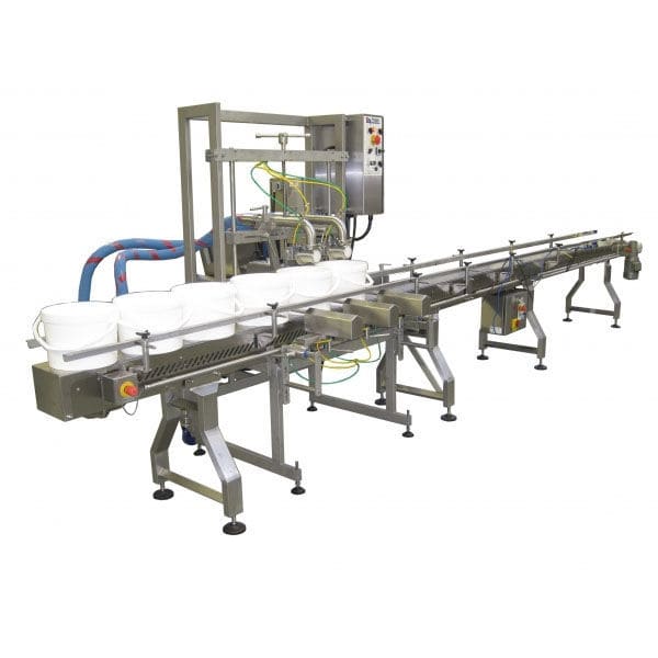 Automatic filling line - Riggs Auto Pack Ltd - pail / for food / liquids