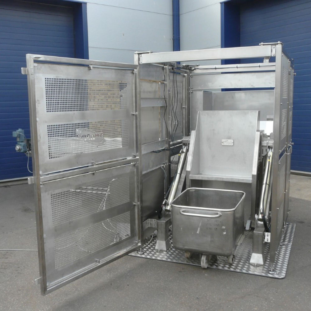 Electric and hydraulic tipping station - Sharp Systems Ltd - metal ...