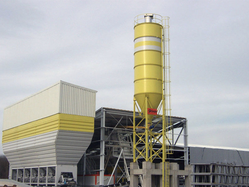 Stationary concrete batching plant - GBS-30 - GOKER Contruction Machines