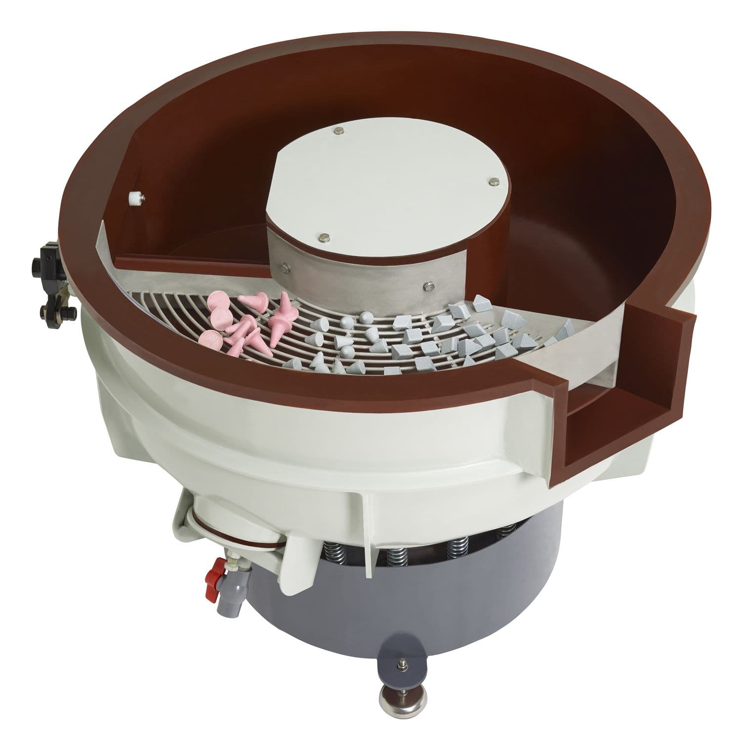 Deburring vibratory finishing machine - LZG200C - PERS - for plastics