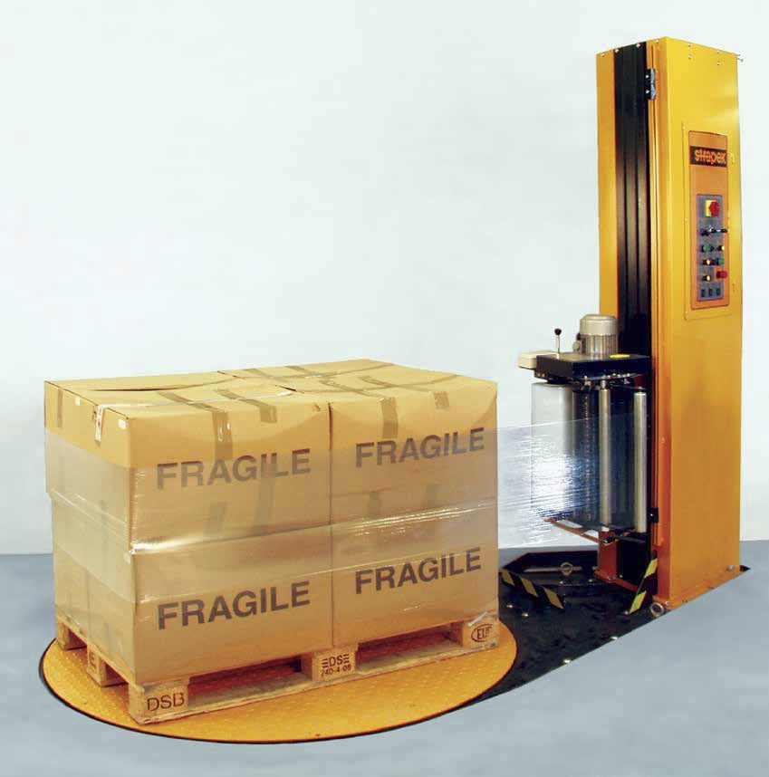 Turntable stretch wrapper - SWS series - STRAPEX - automatic / pallet ...