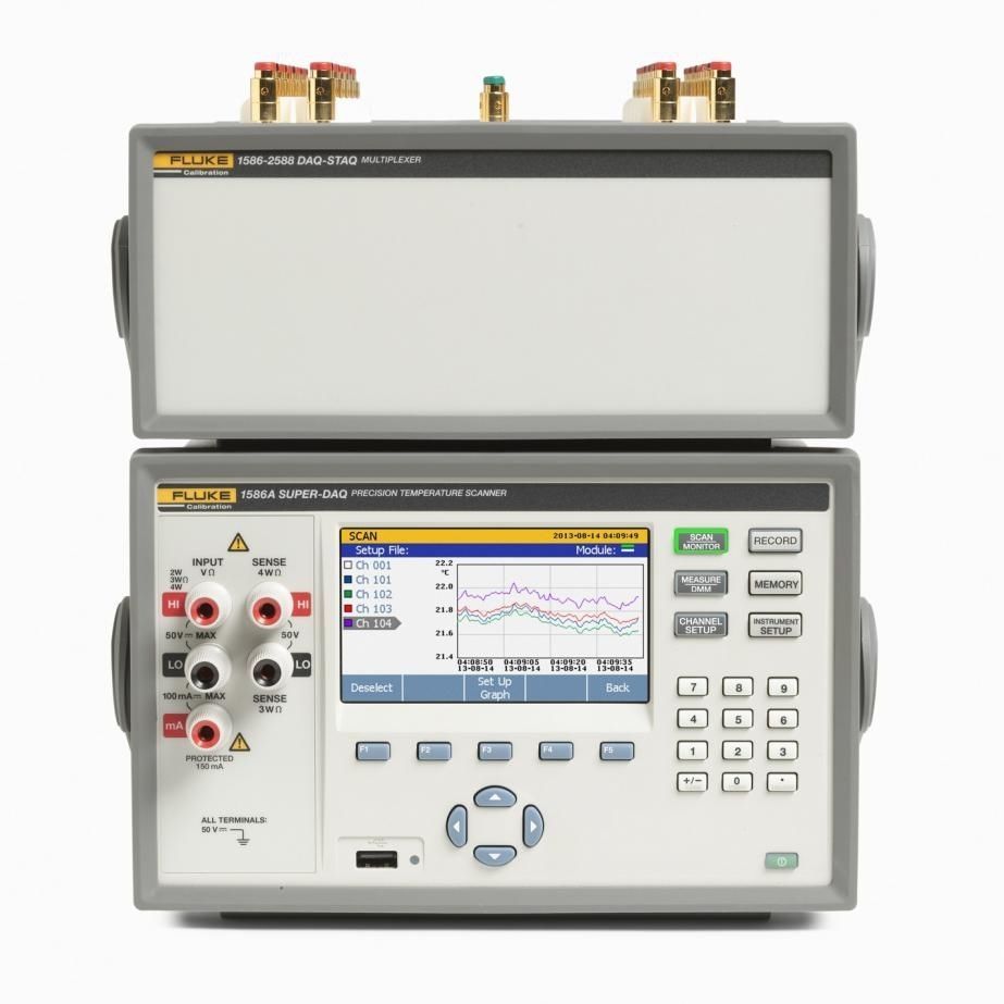 Temperature data acquisition system - 1586A Super-DAQ - Fluke ...
