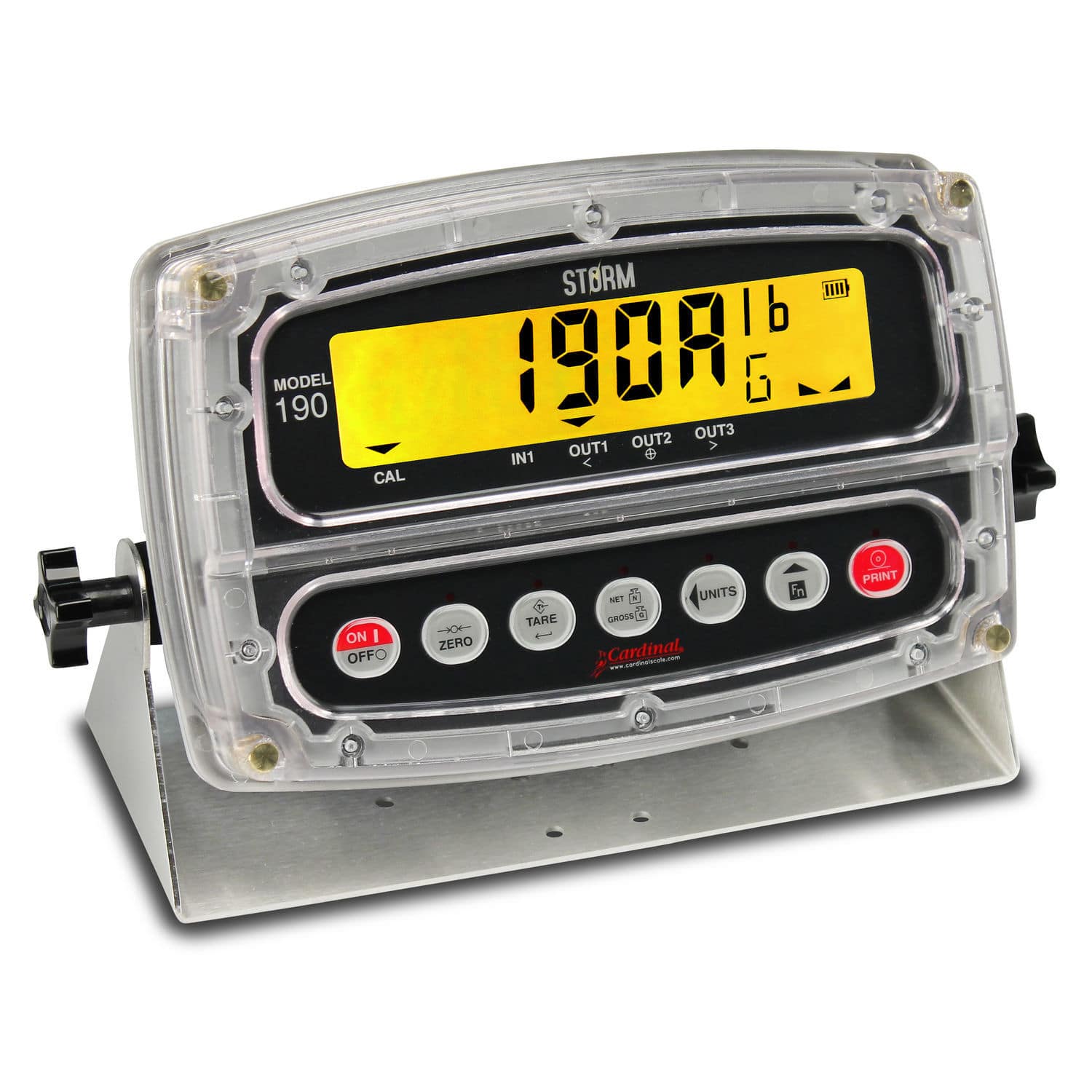 LCD display weight indicator - 190A Storm - Cardinal Scale - portable ...