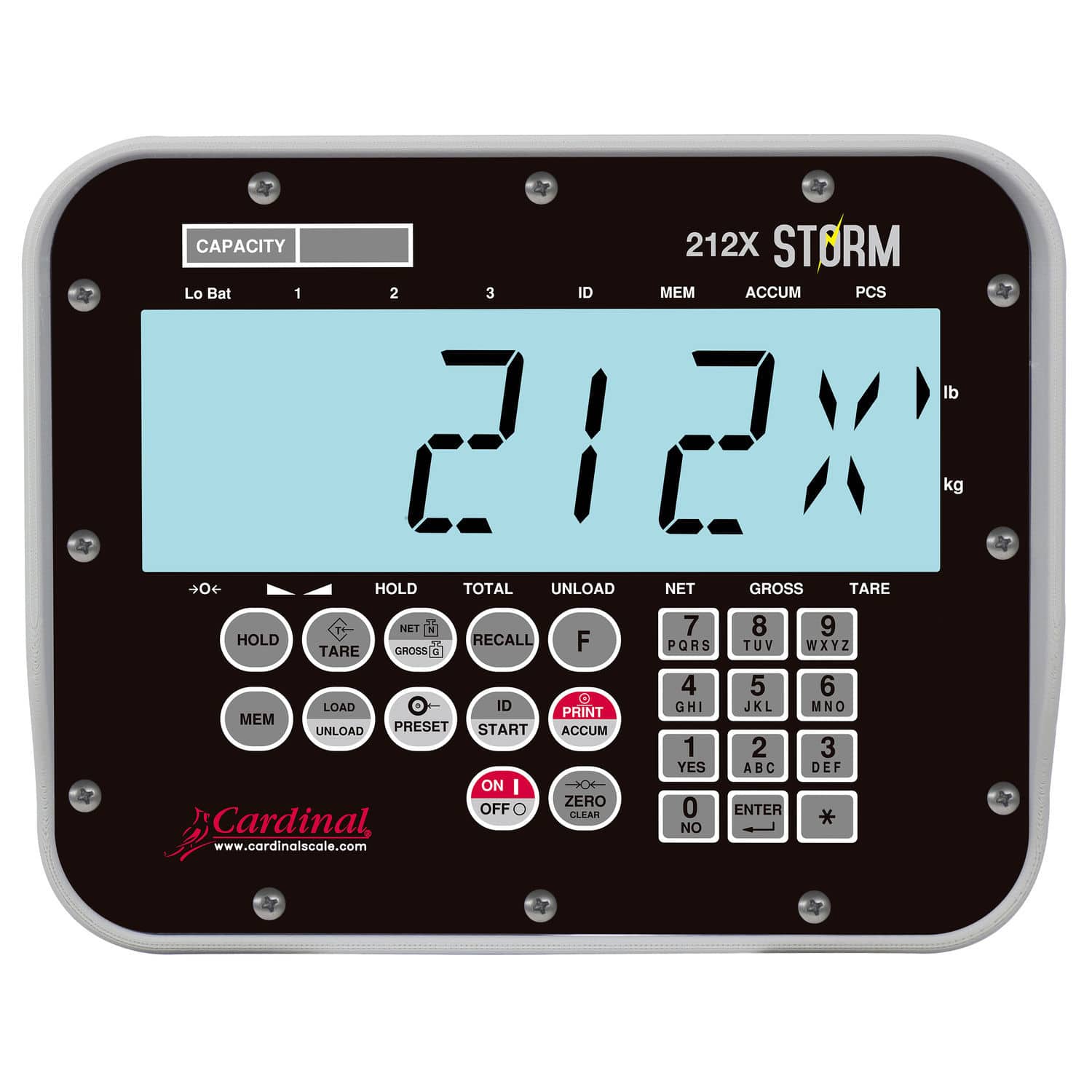 LCD display weight indicator - 212X Storm - Cardinal Scale - wall-mount ...