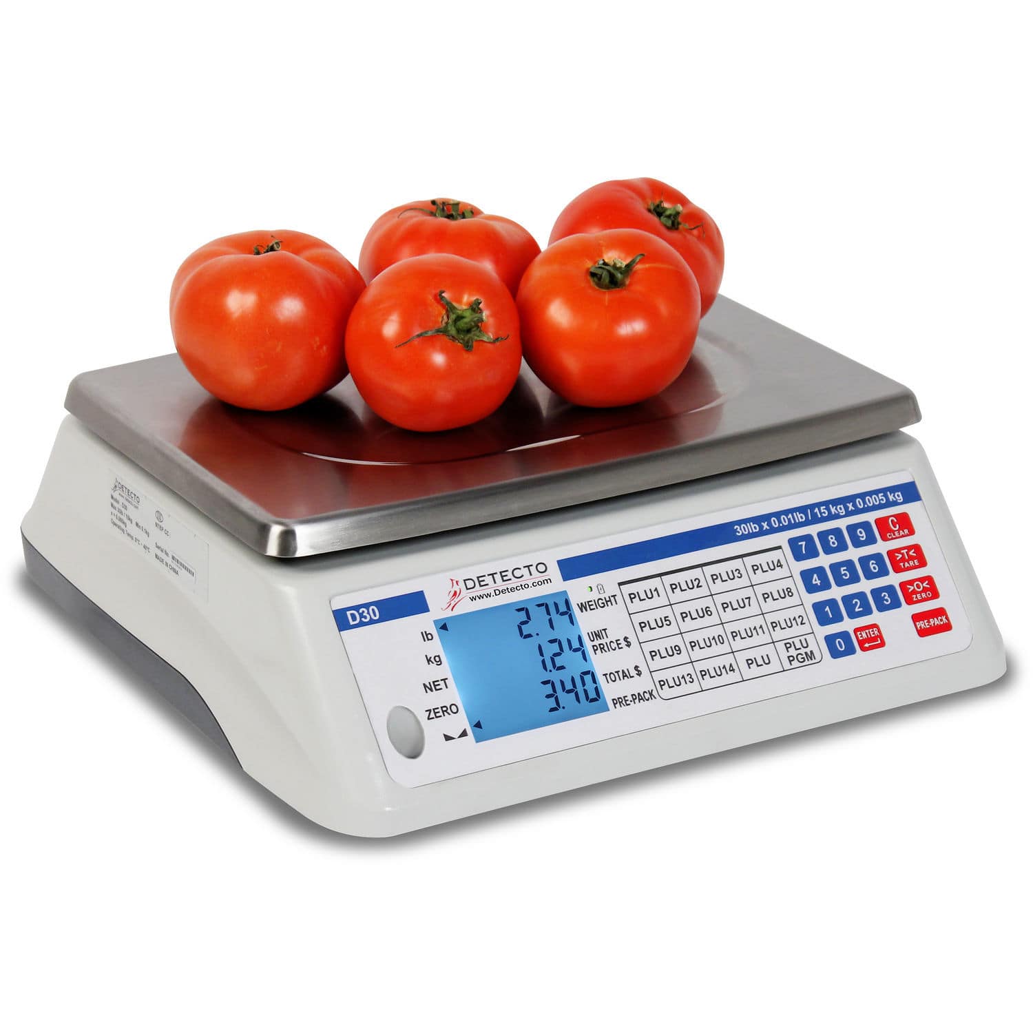 Retail scale - D series - Cardinal Scale - price computing / kg / lb