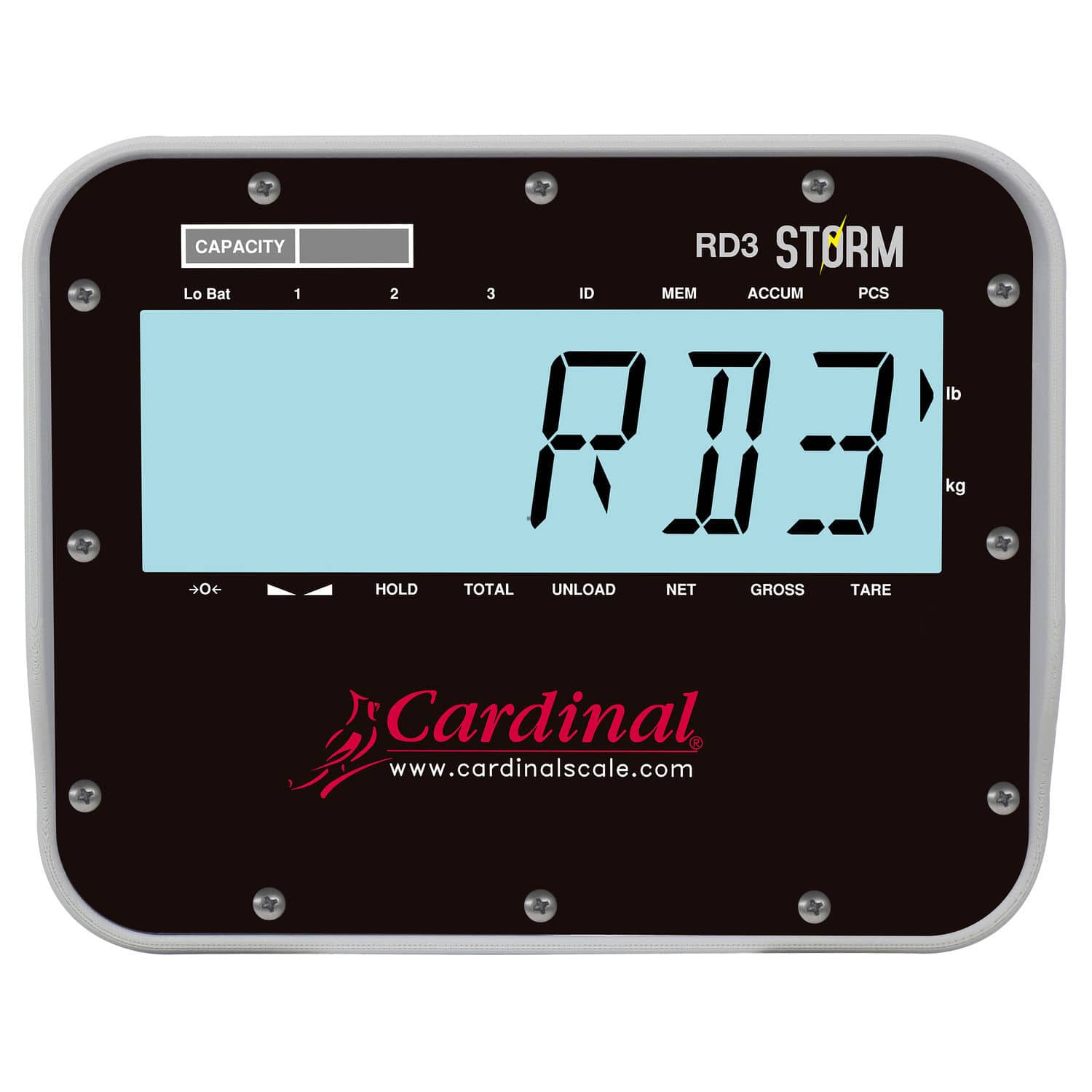 Remote display - RD3 - Cardinal Scale - LCD / 6-digit / 14-segment