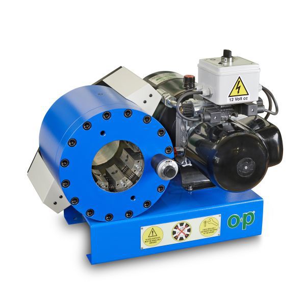 Hose crimping machine - TUBOMATIC H83/E 12V - OP Srl - hydraulic hose ...