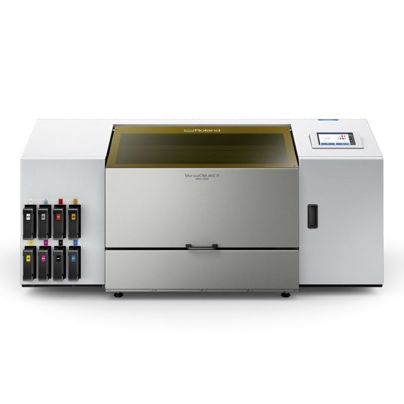 UV inkjet printer - MO-240 - ROLAND - desktop / 8-color / with touchscreen
