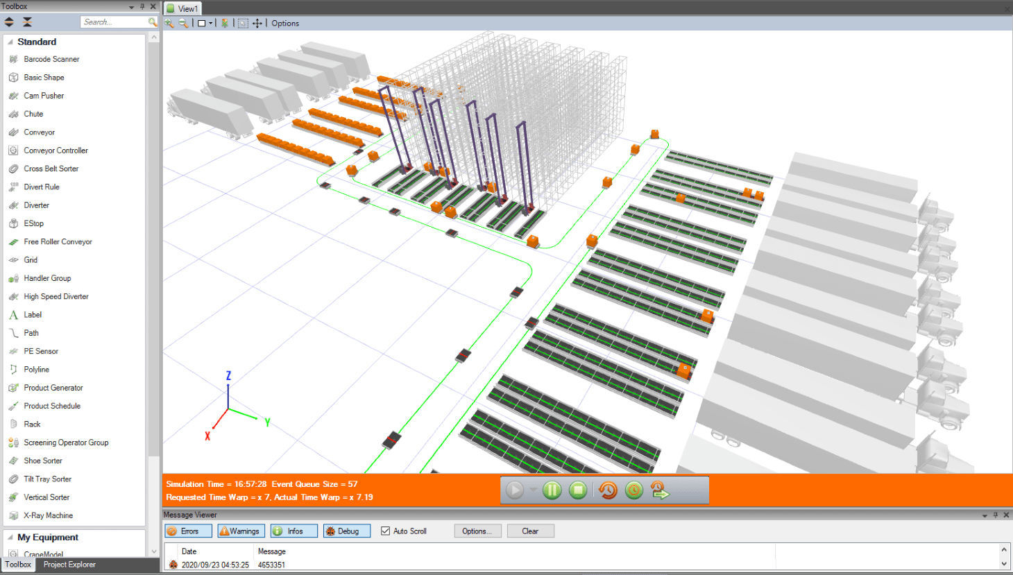 Simulation software - Sym3 - DAIFUKU - for test / control / SCADA
