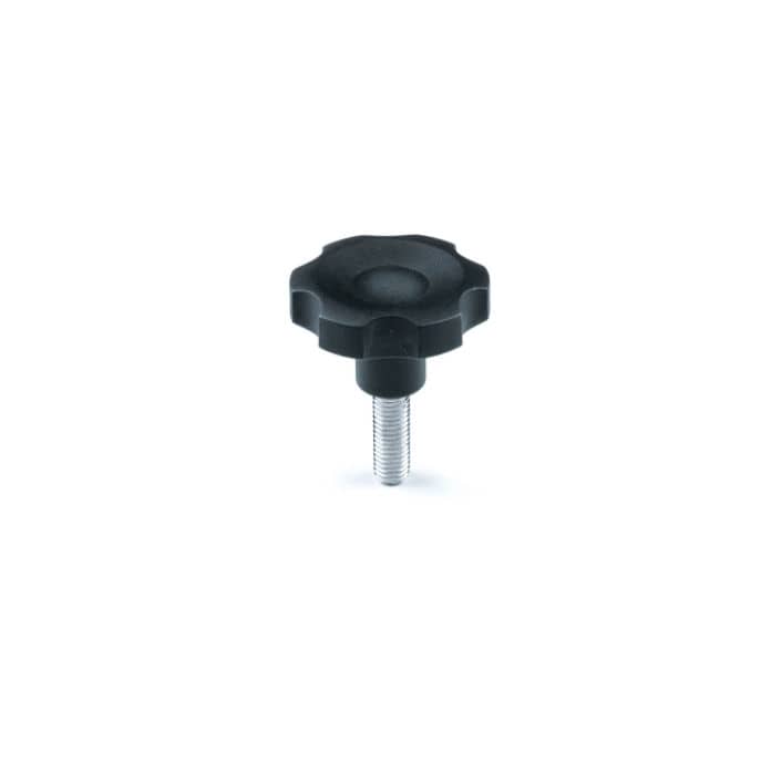 Threaded knob - LP series - GAMM - lobe / metal / thermoplastic