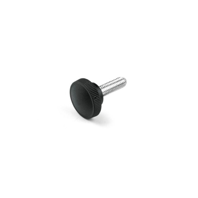 Threaded knob - ZPX - GAMM - knurled / round / thermoplastic