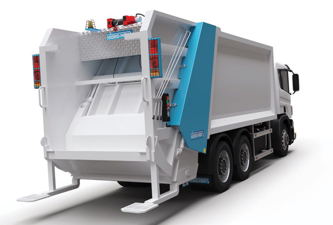 Rear-loader waste collection vehicle - RCV - HidroMak