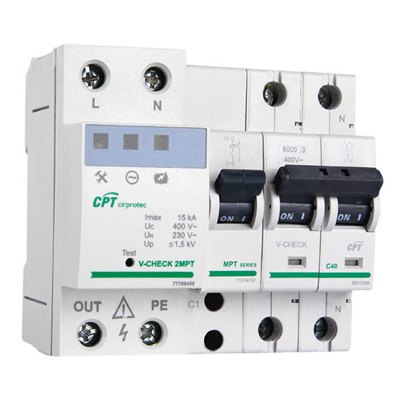 Type 2 surge protector - V-CHECK 2MPT-32 - Cirprotec - class II / for ...