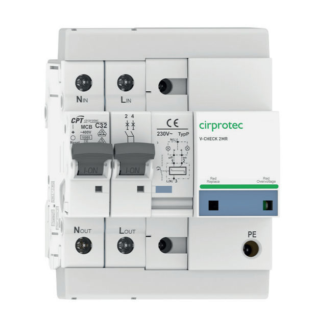 Type 2 surge protector - V-CHECK 2MR-10 - Cirprotec - class II / for ...
