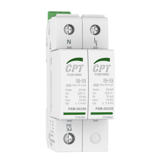 Type 2 surge protector - PSM2-20/120 TNS - Cirprotec - type 3 / class ...