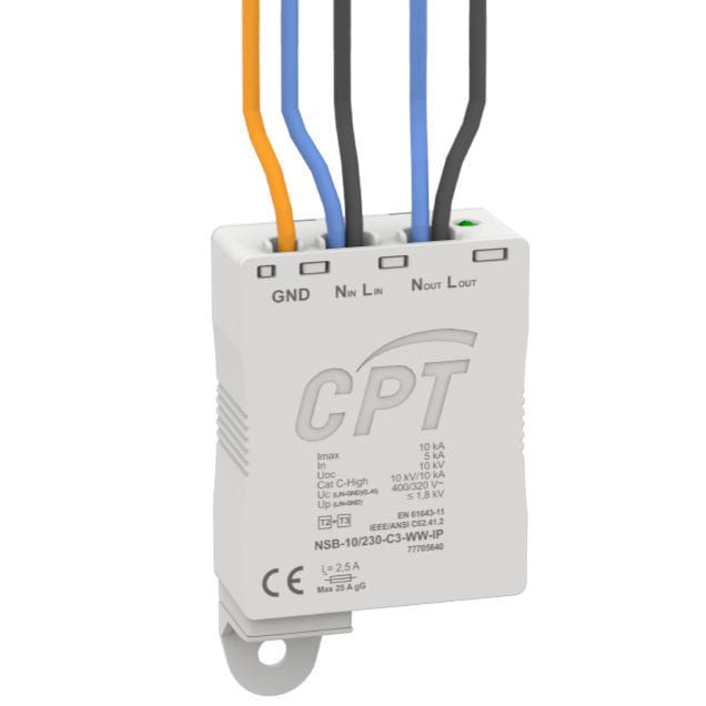 Type 2 surge protector - NSB-10/230-C4-WW-IP - Cirprotec - type 3 ...