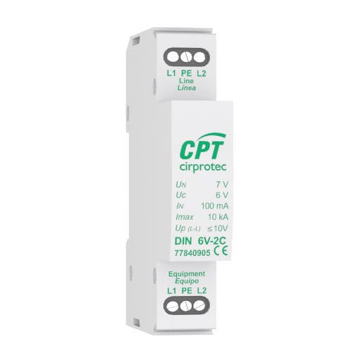 Surge protector for telecom applications - DIN 24V-2C - Cirprotec - for ...