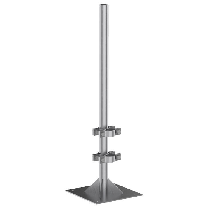 Galvanised steel base plate - PIE SOP MAST 9M - Cirprotec - horizontal ...