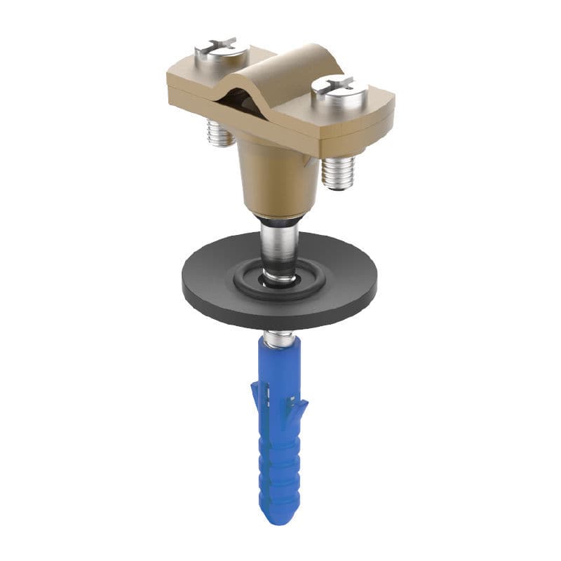 Brass grounding clamp - SOP-CABLE Br M8 TIRAF 50/70 - Cirprotec